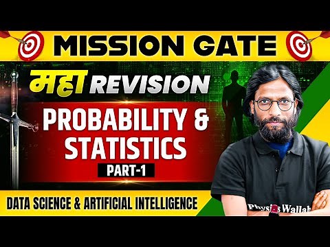 Probability And Statistics Part-1 | Maha Revision | GATE Data Science and Artificial Intelligence