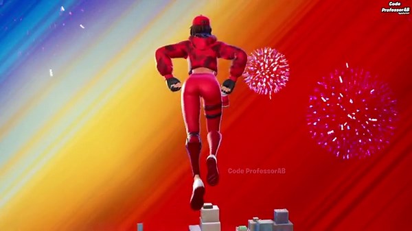 Fortnite Super Ovation Emote With Ruby Skin Extended Version! Thicc 🍑😘 Big Gyat Sussy Dance 😍🔥 4K