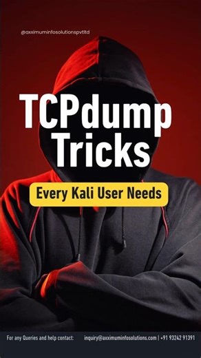 TCPdump Tricks Every Kali User Needs #ethicalhacking #axximuminfosolutions #kalilinux