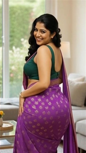 Elegant Saree Look 💜 | Traditional Style with Modern Grace #shorts #saree