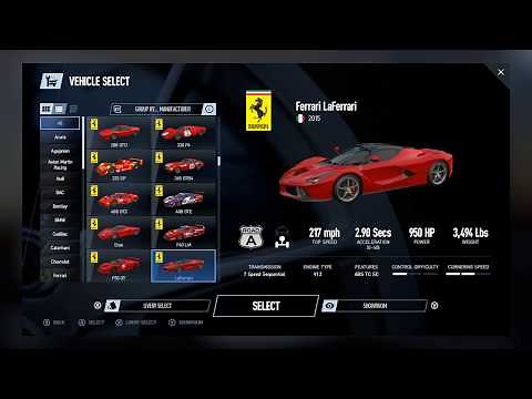 Project CARS 2 - Full Car List / All Cars Showcase