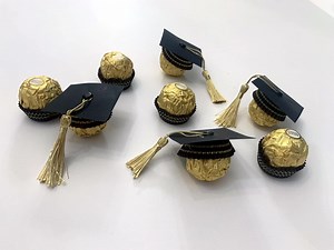 Ferrero Rocher Graduation Cap Favors, Graduation Favors, Graduation Ferrero Rocher Favor, Unique Grad Candy, Toppers Only - Etsy Australia