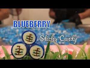 STICKY | Blueberry Rock, How to Make BLUEBERRY Handmade Candy, Handmade Candy