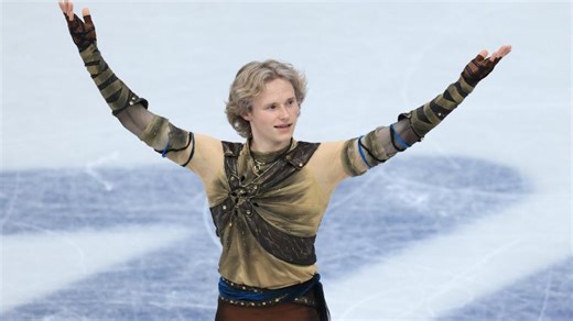 Watch Ilia Malinin’s gravity-defying backflip during Olympic short program run