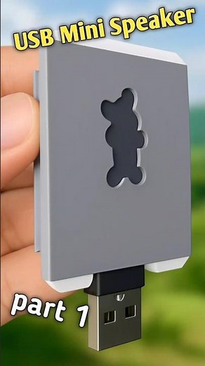 DIY USB Mini Speaker – Unique Design //Part 1 #shorts
