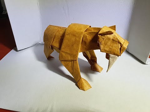 검치호 접기1(Saber-toothed tiger Origami)