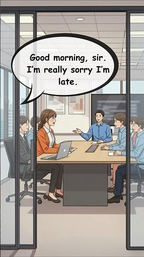 ⚡ Late for Office? Learn the Apology Phrases That Always Work #motivation #university #job