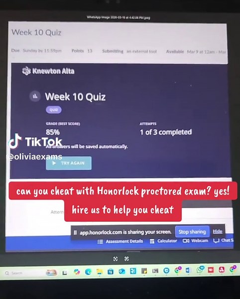 can you cheat with Honorlock proctored exam? yes! hire us to help you cheat #honorlock #examonline #examhacks #onlinetest #proctoredexam