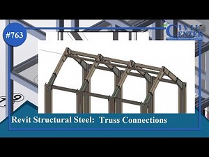 Revit Structures || How to Create Connections for a Steel Truss || Structural Steel Tutorial