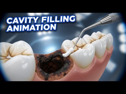 Cavity Filling Animation What Really Happens During the Procedure 3D Guide 🦷✨