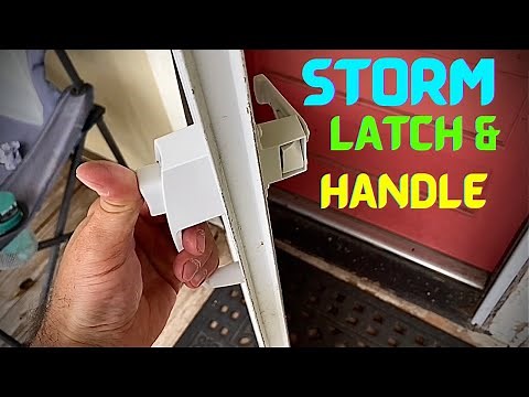 How to replace a storm door latch and handle