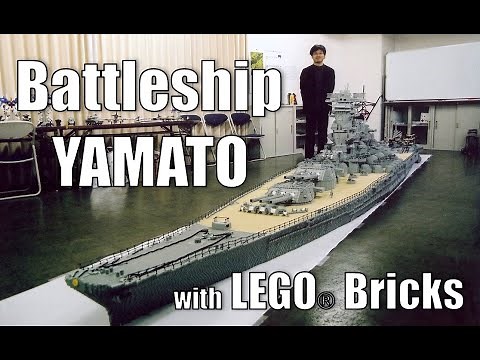 Battleship YAMATO with LEGO Bricks