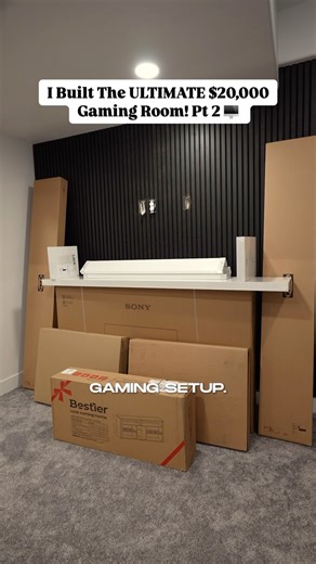 Kyle Oleary | Building the ultimate $20,000 Gaming Room - part 2! #gamingroom #samsongg #gamingsetup #tech #pc #pcsetup | Instagram