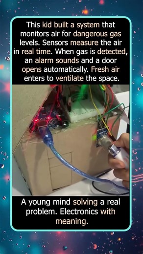 A Homemade System That Detects Gas And Opens A Door Automatically