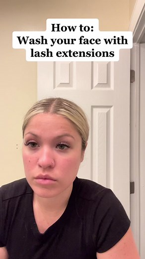 How to Wash Your Face with Lash Extensions