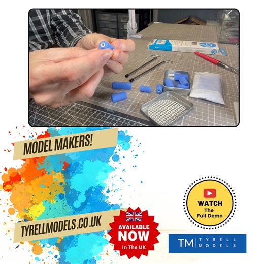 Meet the Mini Roller Mix Set – the fast, clean, ultra-precise way to paint, glue, and stencil your models and dioramas. Made from soft Teflon, each roller doesn’t absorb paint. Instead, material clings to the roller and transfers smoothly to the surface, giving you crisp results with less mess and way faster cleanup. Acrylics, varnish, inks, glues, epoxies, solvent-based paints? ✔️ Covered. Thanks to the magnetic handles, switching rollers or colours takes seconds. Perfect when you’re working ac