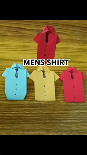 How to easy craft men's shirt..#origami #menswear