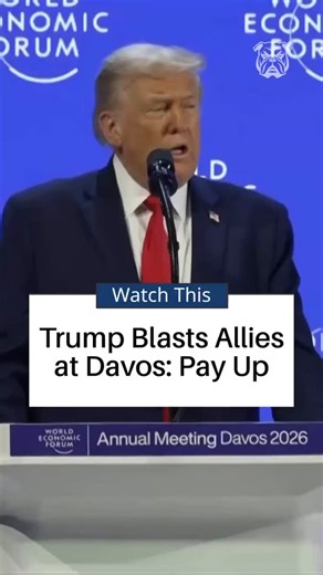 @theamericanwatchdog on Instagram: "“They should be grateful”—Trump’s words at Davos weren’t just tone-deaf, they were dangerous. In a 70+ minute speech meant to highlight economic policy, the former president went off-script to rant about foreign leaders, insult allies, and push a nationalist agenda. From mocking Macron to suggesting Europe is “destroying itself,” Trump’s speech leaned more into grievance politics than global collaboration. His remarks on NATO, Ukraine, and even Canada reveal a