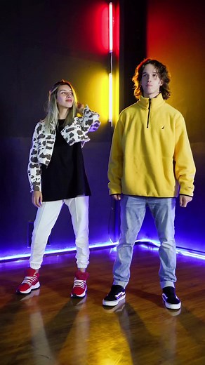 Dynamic Dance Routine with Colorful Lights