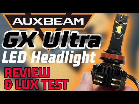 Auxbeam GX Ultra LED Headlight Review and Lux Test - Their absolute BRIGHTEST!