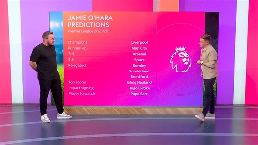 "I thought they (Arsenal) were terrible. They were so bad and got lucky against Manchester United!" 😬 Jamie O'Hara predicts a two-horse title race between Liverpool and Manchester City following the opening weekend 🗣️ | Sky Sports Football
