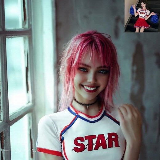 AI-generated virtual girl | 虚拟AI女孩