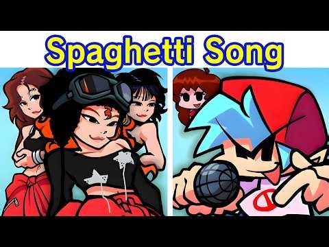 Friday Night Funkin' - Spaghetti Song | FNF Update x Le Sserafim (Kpop Girls) [English Subtitles]