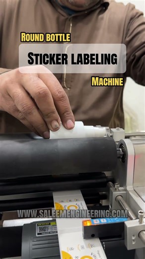 Tired of pasting labels by hand, check out this solution by Saleem & Sons Engineering
