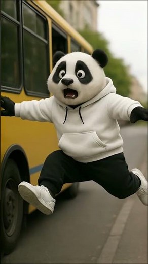Babloo Panda Ne Bus Pakadni Thi... Par Gir Gaya Seedha Road Pe! 🚌😂 #babloopanda #funny #comedy