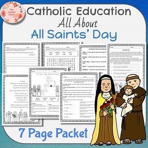 All Saints’ Day Activities | Catholic Education 2nd Grade Packet | Reading, Pray