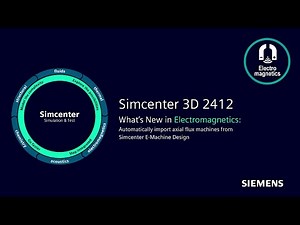 What's New in Simcenter 3D 2412 | Electromagnetics axial flux UDX #HowToSimcenter3D