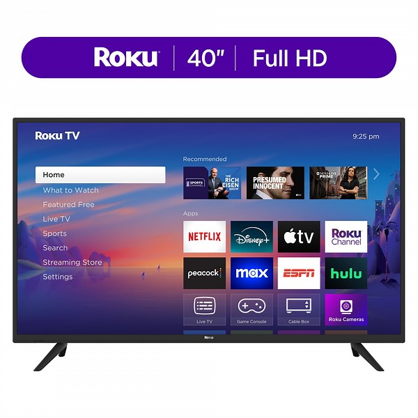 Roku Smart TV 2025 – 40-Inch Select Series, 1080p Full HD TV – Roku TV with Voice Remote - Walmart.com