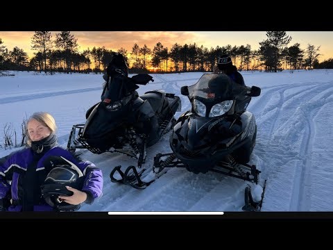 Snowmobiling In The Upper Peninsula! (Tahquamenon Falls)