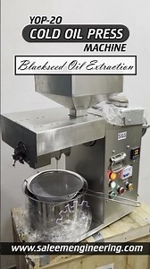 YOP 20 Cold Oil Expeller | Blackseed Oil Extraction