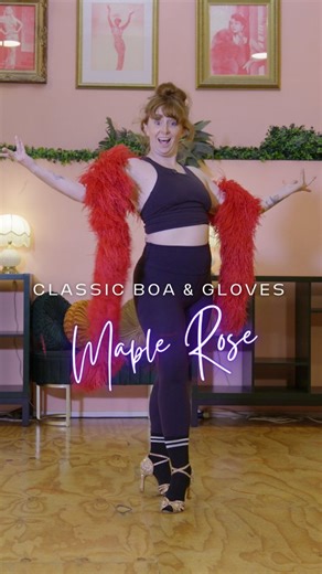 A classic gloves and boa choreo with @missmaplerose For the full class and so many more come join us at www.maisonburlesque.online #burlesqueclass #maisonburlesqueonline #maisonburlesque #burlesquedancer #danceclass | Maison Burlesque Online