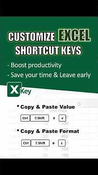 Excel shortcut_ Copy & Paste Value or Formats