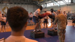 AFROTC cadets participate in simulated combatives - B-Roll Package