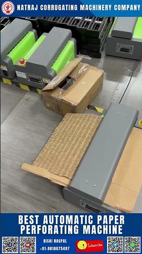 Best Automatic Paper Perforating Machine | Natraj Corrugation by Rishi Nagpal