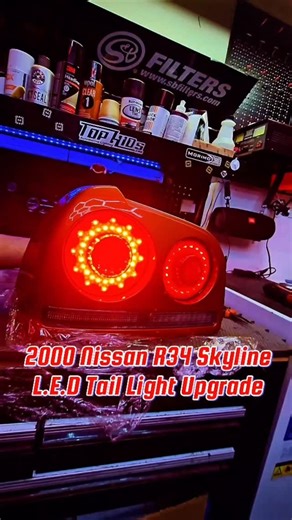 Elite LED's on Instagram: "Turning JDM dreams into LED reality ✨️🥷🏽🇯🇵 We had the honor of upgrading @forzale_ 2000 Nissan GTT- R34 with a full LED PCB Board conversion — transforming those classic Skyline tails from halogen bulbs to modern LED dismount-style boards featuring: ✨ LED parking lights ⚡ Sequential turn signals 💡 Bright reverse LEDs Another legendary build brought to life at Elite LEDS Lighting – Light Years Ahead. 🔰@eliteleds × @boosted_international 🔰 "Keeping the JDM Dream A