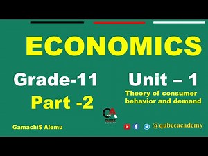 2. Grade 11 Economics Unit 1 Part 2