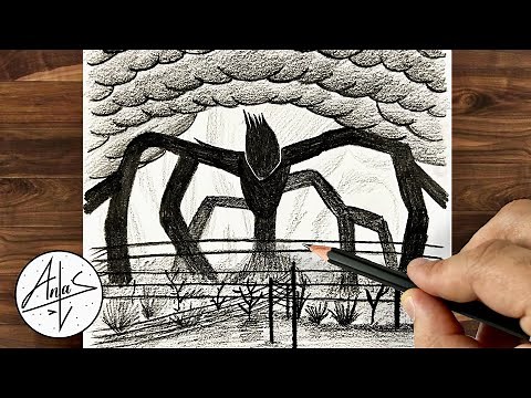 How To Draw Mind Flayer From Stranger Things | Drawing Tutorial For Beginners step by step