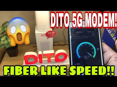 Newest DITO 5G Modem 2022! Tested using Speetest app and Fast.com
