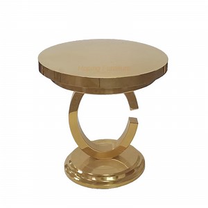 [Hot Item] Gold Round Event Tables and Chairs Banquet Hall Decoration Ring MID Century Coffee Tables
