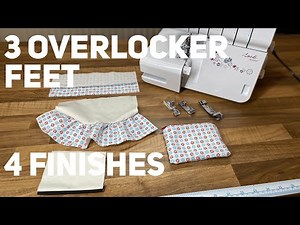 Overlock a Perfect Blind Hem on a Serger - 3 Overlocker Feet , 4 Finishes #sewwithabi
