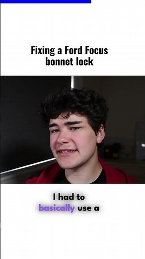 fixing a Ford Focus bonnet lock (mk2)