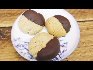 How To Make Chocolate-Dipped Walnut Shortbread Cookies - Recipe