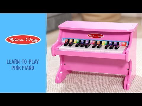 Melissa & Doug Learn-to-Play Pink Piano
