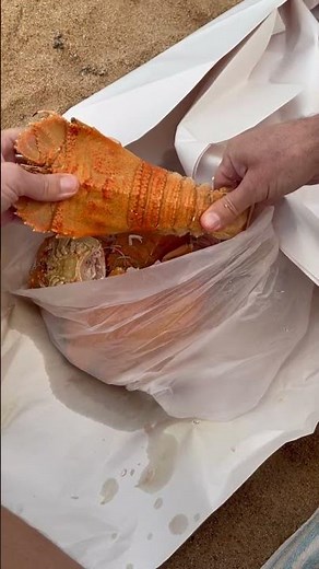 How to De-Shell Seafood | Moreton Bay Bug | Balmain Bug | Slipper Lobster | Crayfish | #Shorts