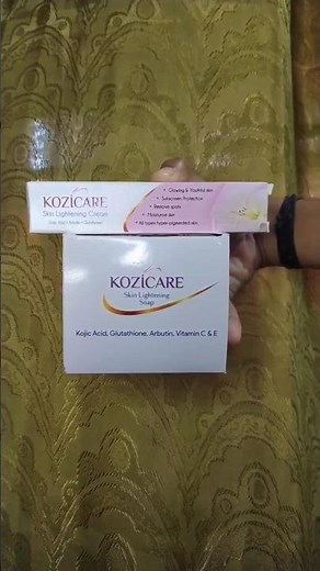KOZICARE Skin Lightning Cream and Soap 🧼✨