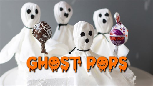 Halloween ghost pops | Perfect for trick-or-treat